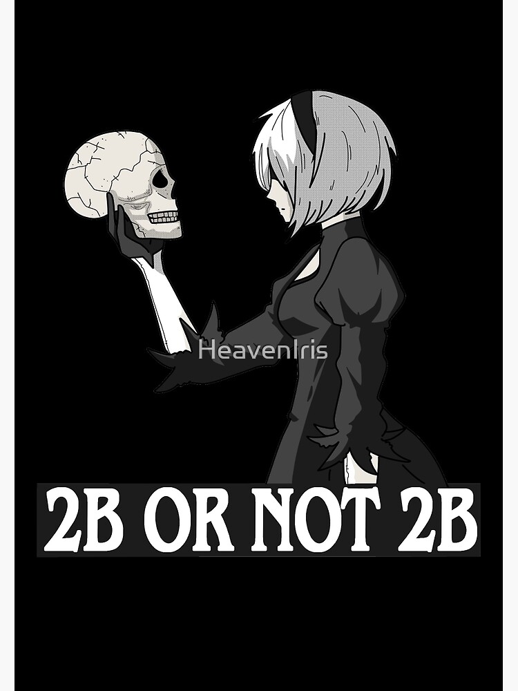 "2B or not 2B" Spiral Notebook for Sale by HeavenIris | Redbubble