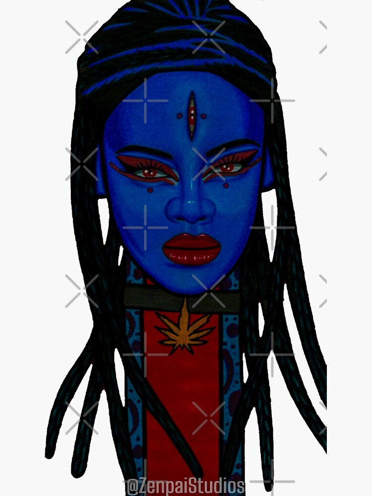 "Rihanna Snake queen" Sticker by Zenpaistudios | Redbubble