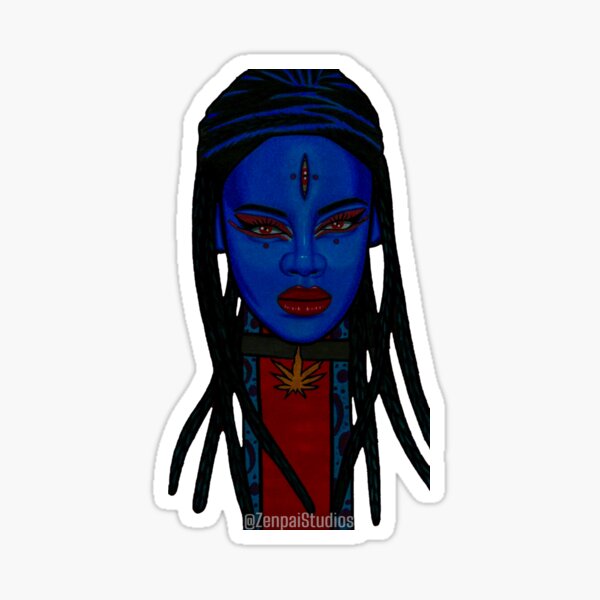 "Rihanna Snake queen" Sticker by Zenpaistudios | Redbubble