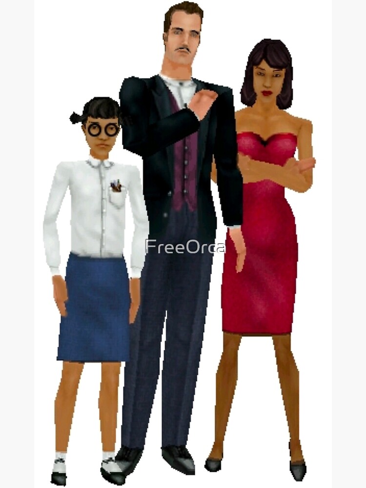 "The Sims Goth Family" Poster by FreeOrca | Redbubble