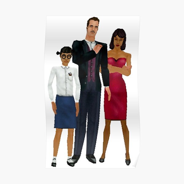 "The Sims Goth Family" Poster by FreeOrca | Redbubble