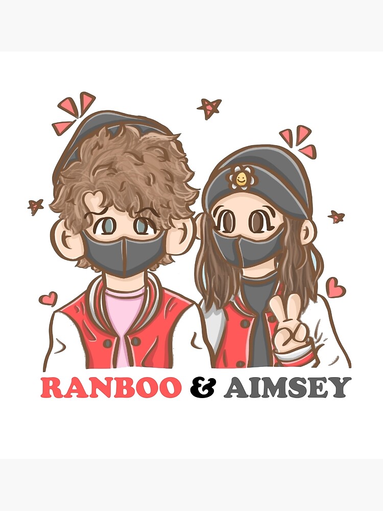 "aimsey and ranboo stickers and shirts" Poster for Sale by mimo-mhd ...