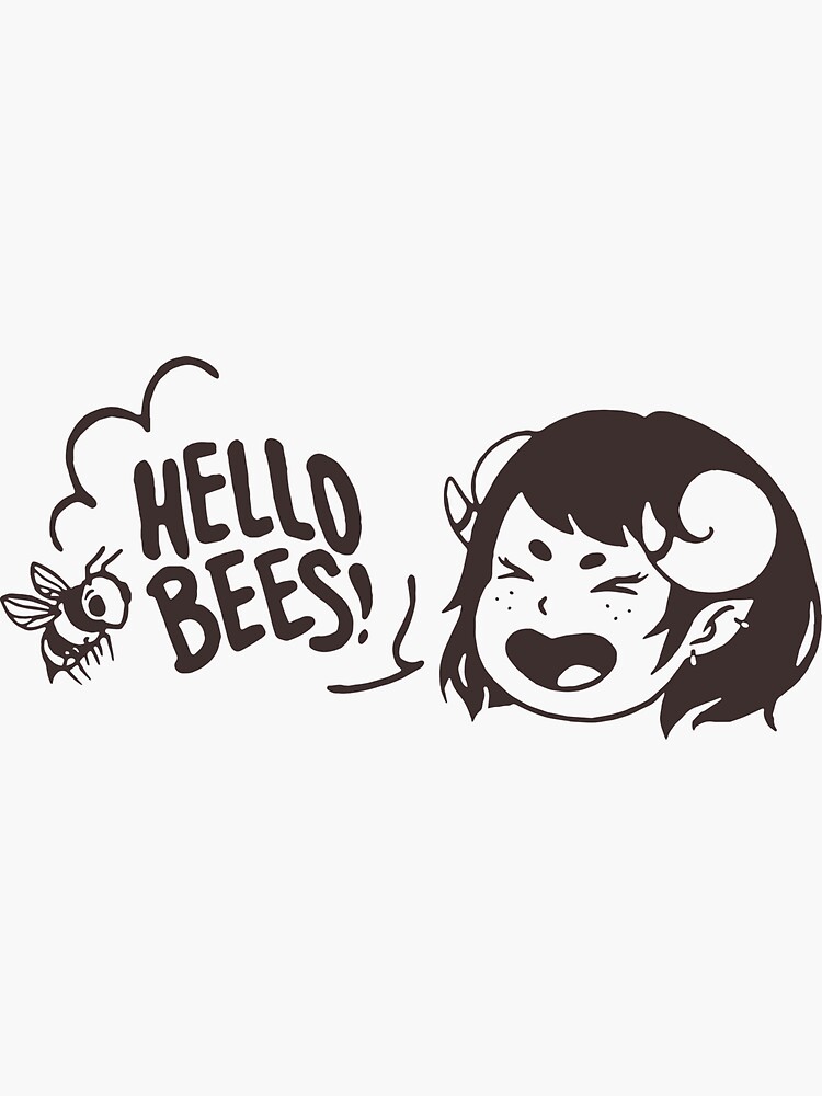 "Critical Role Merch Hello Bees Shirt" Sticker by jeannette1ks | Redbubble