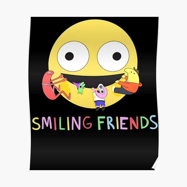 "Smiling Friends Logo" Poster for Sale by claibornehari | Redbubble