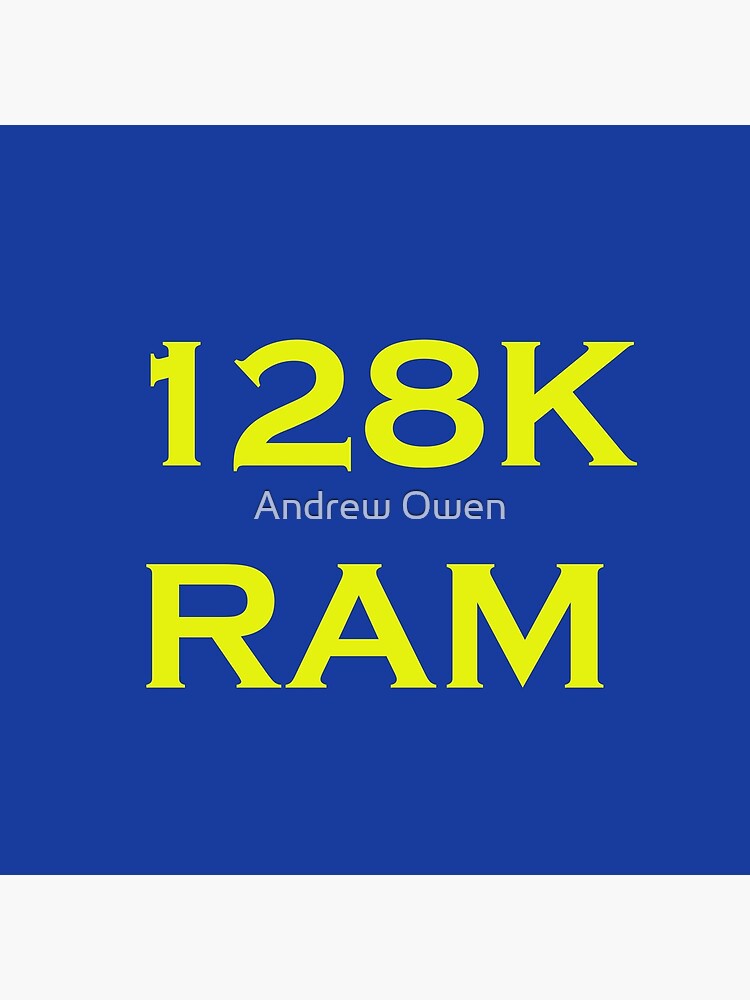 "128K RAM Retro Logo" Poster for Sale by AndrewOwen | Redbubble