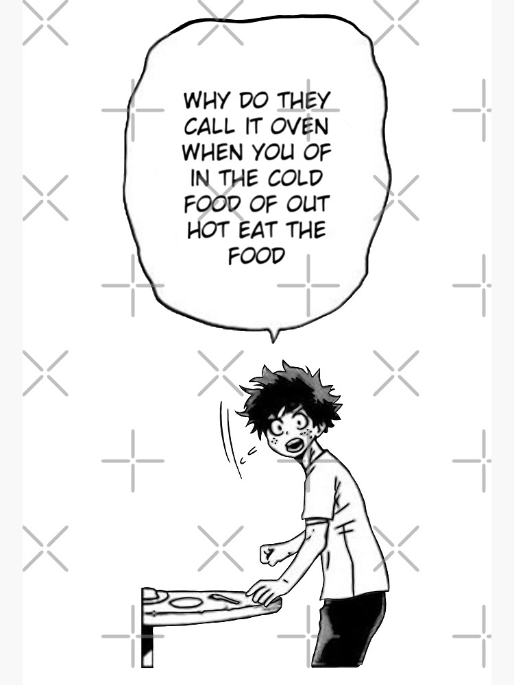 Póster «Deku horno la comida Boku no Hero Academia» de RoyalError ...