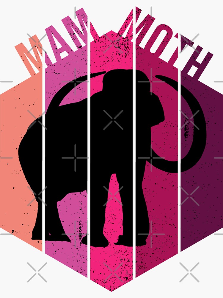 "Mammoth Retro Vintage" Sticker for Sale by frigamribe88 | Redbubble