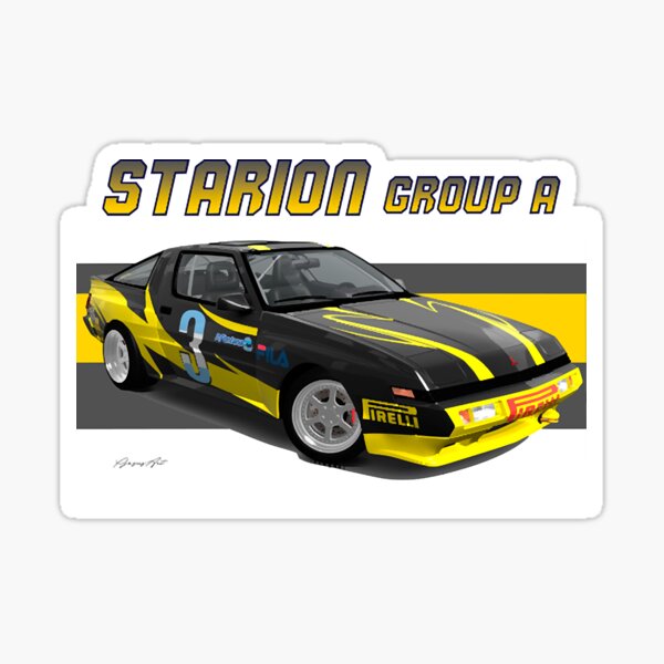"Mitsubishi Starion " Sticker by 3LtsvyxF | Redbubble