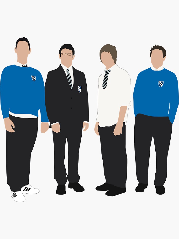 "Inbetweeners " Sticker by Leviasiem28 | Redbubble