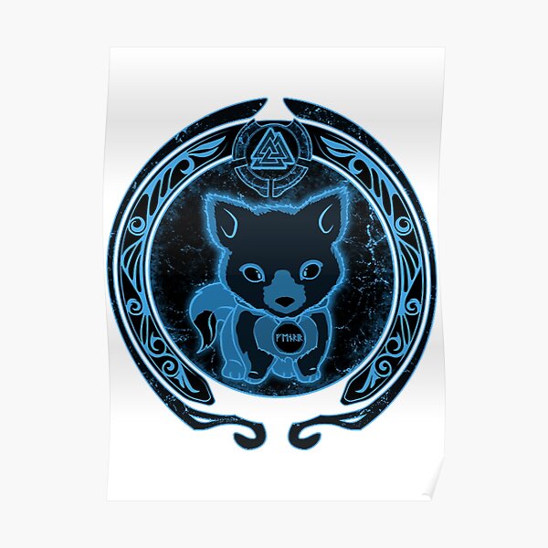 "Cute Fenris Wolf " Poster for Sale by WMB8gV | Redbubble