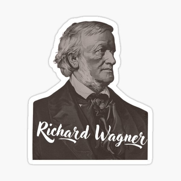 "Richard Wagner portrait" Sticker by Musicianst0re | Redbubble