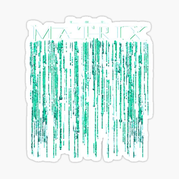 "The Matrix Movie Code Logo 4 Resurrections 2021" Sticker by ...