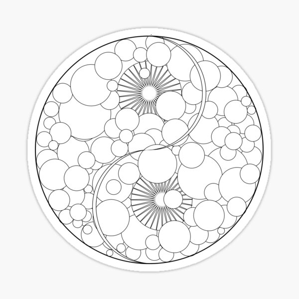 "Mandala Color Your Own!" Sticker for Sale by KandisGphotos | Redbubble