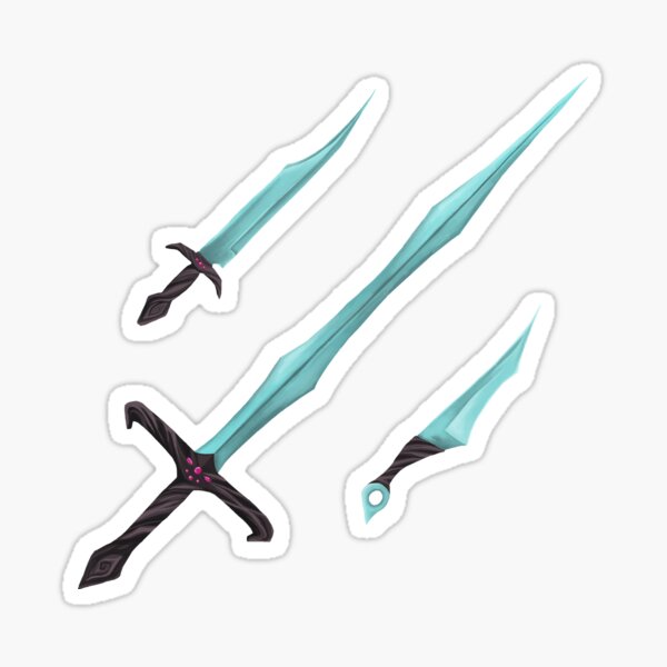 "Fantasy Sword and Daggers" Sticker for Sale by vargenfelt | Redbubble