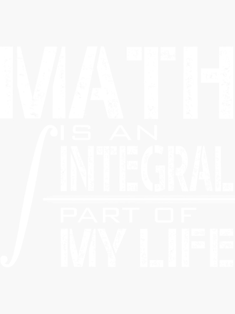 "Maths Integral" Sticker by NakaGomo | Redbubble