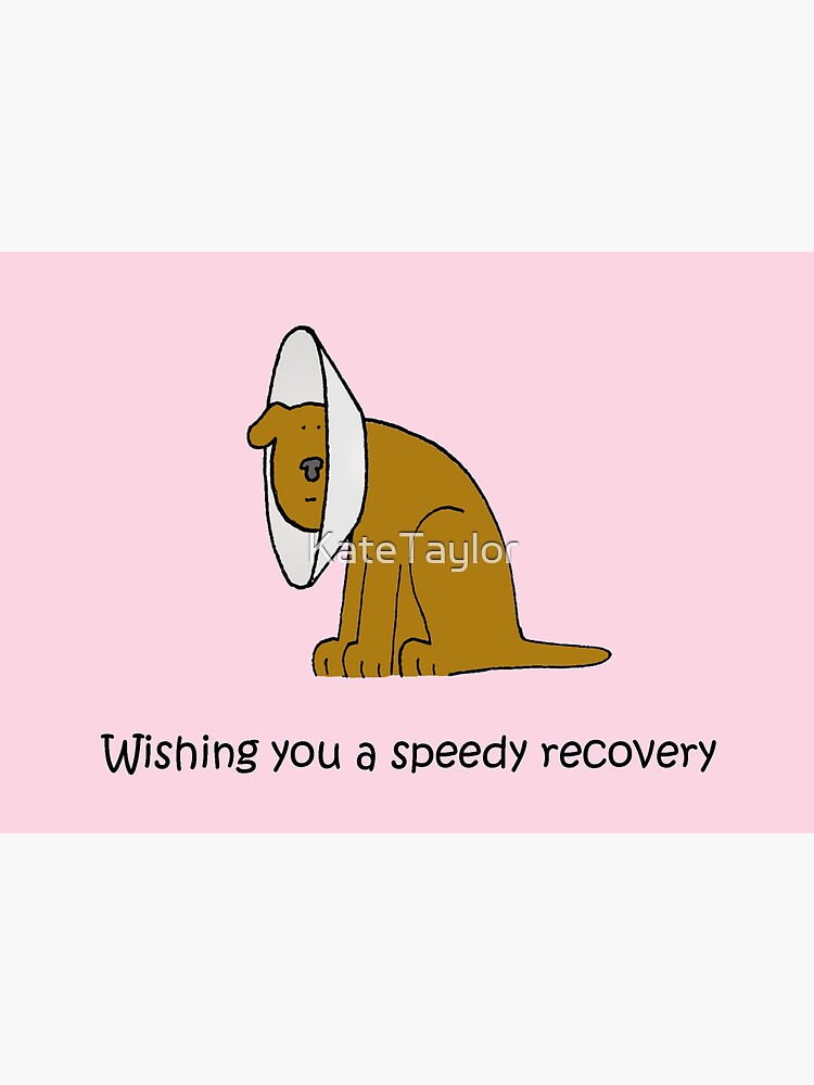 "Wishing you a Speedy Recovery Cartoon Puppy" Sticker for Sale by ...