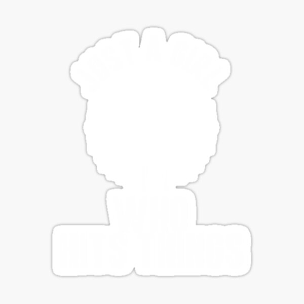 "Copy of Just A Girl Who Hits Things Boxing Girl " Sticker by Mr ...