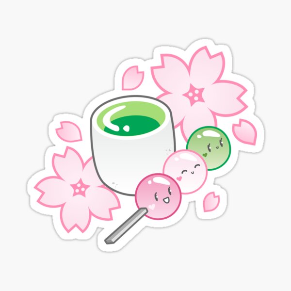 "Hanami Dango Sticker" Sticker for Sale by MorenoAnge | Redbubble