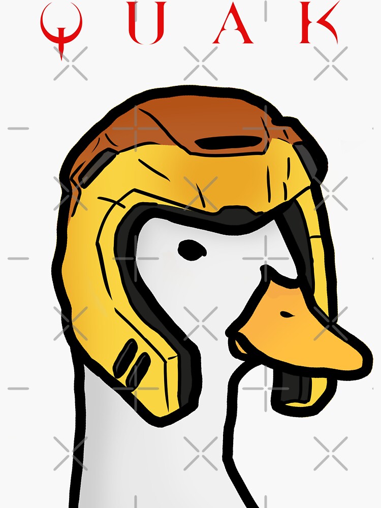 "Quak - Quake" Sticker for Sale by CertifiedGamer | Redbubble