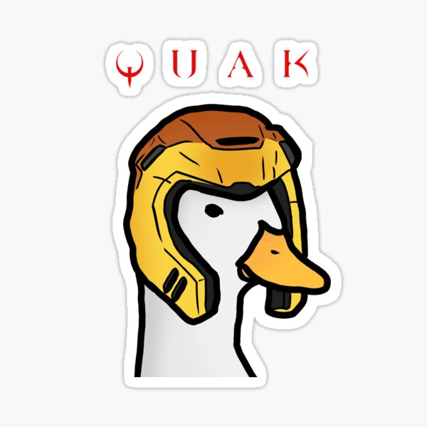 "Quak - Quake" Sticker for Sale by CertifiedGamer | Redbubble