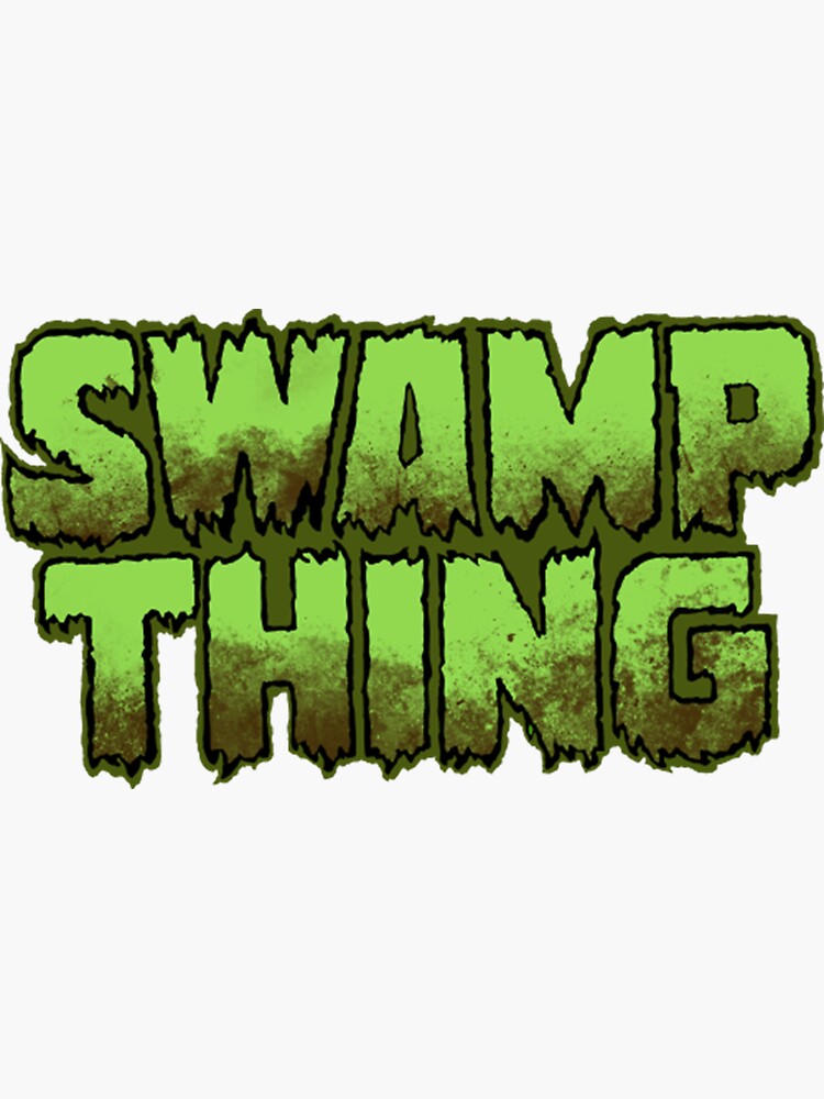 "Swamp Thing Logo" Sticker for Sale by ThiaagoMotta | Redbubble