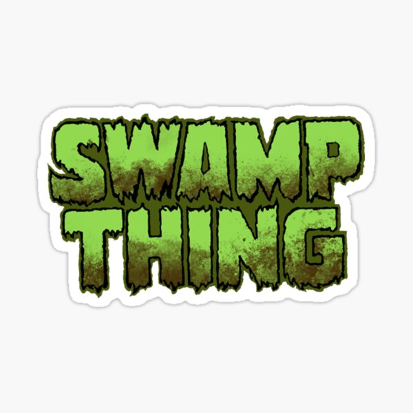"Swamp Thing Logo" Sticker for Sale by ThiaagoMotta | Redbubble