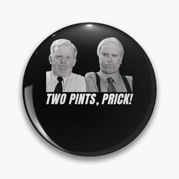 "Two Pints Prick Jack and Victor Banter - White" Pin for Sale by ...
