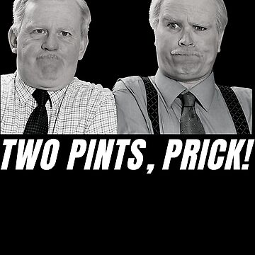 "Two Pints Prick Jack and Victor Banter - White" Pin for Sale by ...