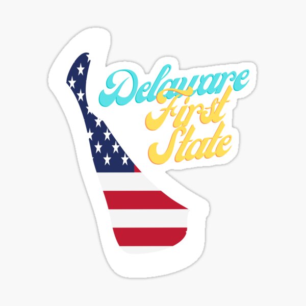 "T-Shirt Delaware" Sticker by 84Arts | Redbubble