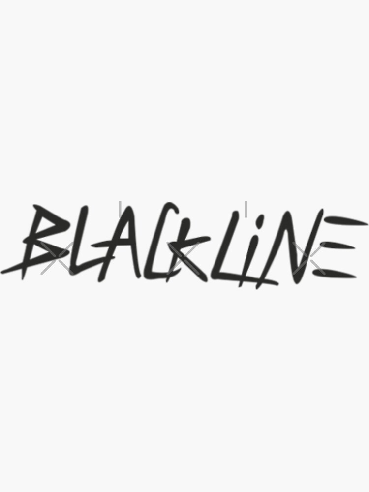 "BLACKLINE LOGO" Sticker for Sale by Racingdecals | Redbubble