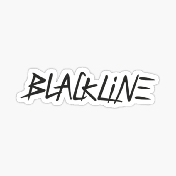 "BLACKLINE LOGO" Sticker for Sale by Racingdecals | Redbubble