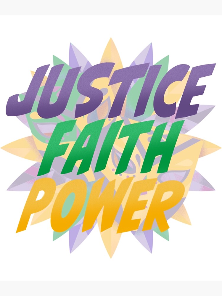 Impression photo « Signification des couleurs Justice Faith Power ...