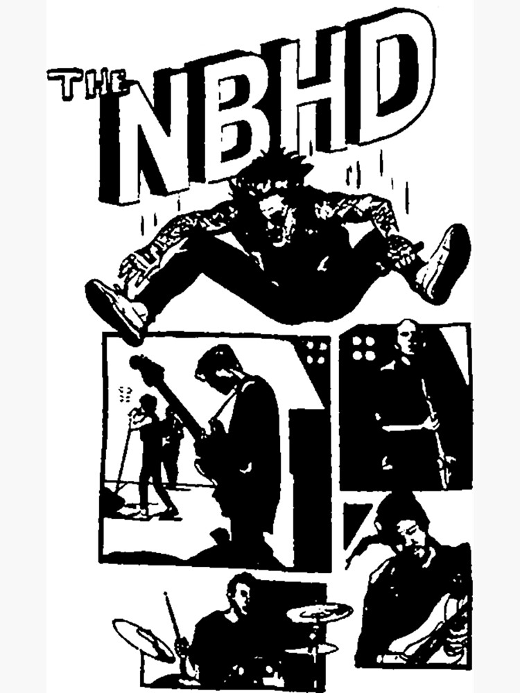 "THE NBHD - Comic Poster" Sticker by gamelsnklaas | Redbubble