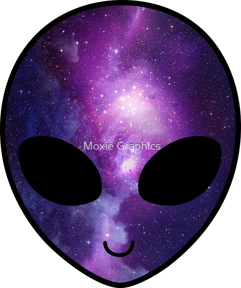"Galaxy Alien" by Moxie Graphics | Redbubble