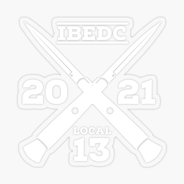"IBEDC white sticker" Sticker for Sale by KillaSkill | Redbubble