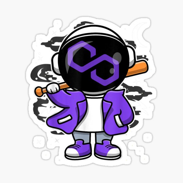 "Polygon cryptocurrency - Polygon MATIC" Sticker by Jartoy | Redbubble