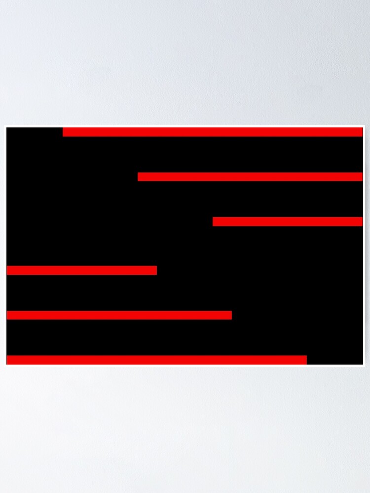 "Header and footer strips lines in red and black colour background ...