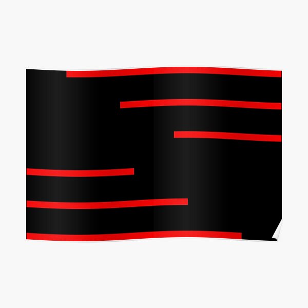 "Header and footer strips lines in red and black colour background ...