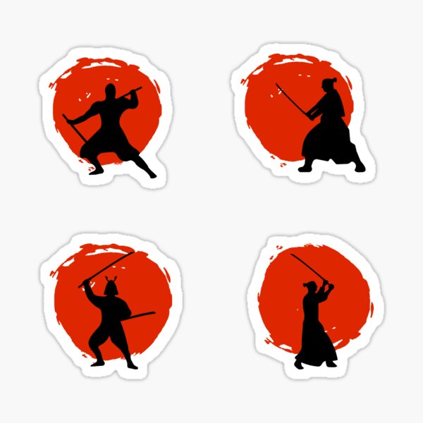 " Japanese SHADOW Warrior" Sticker by Emil1993 | Redbubble