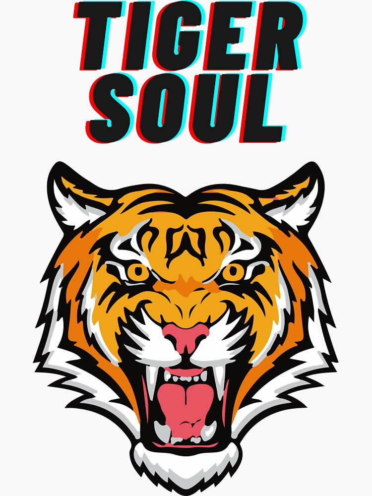 "Tiger soul" Sticker for Sale by Gugulinka | Redbubble