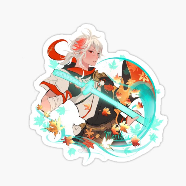"Kazuha genshin impact" Sticker by Mari-Firefly | Redbubble