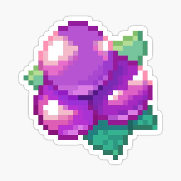 "Pixel Art Cute and sweet berries" Sticker by Kathy-pixelart | Redbubble