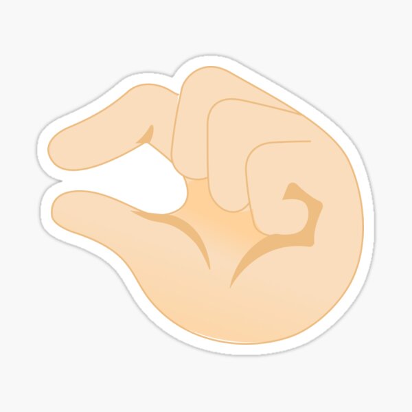 "Pinching Hand" Sticker by MKMemo1111 | Redbubble