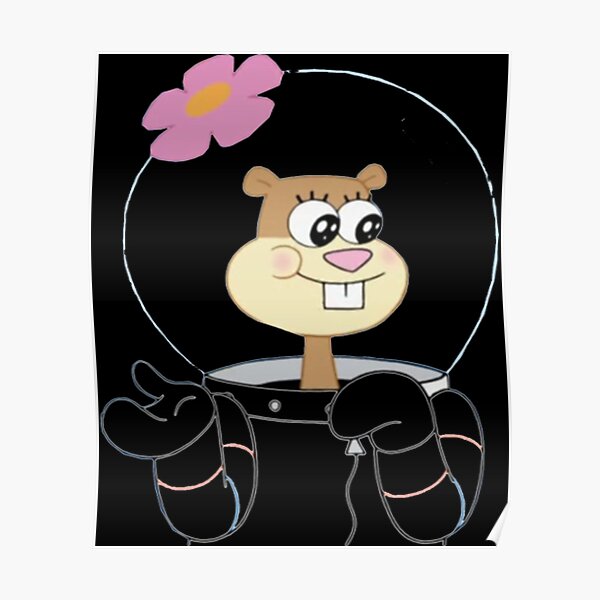 "Sandy Cheeks - Spongebob T-Shirt" Poster for Sale by AnniSundberg ...