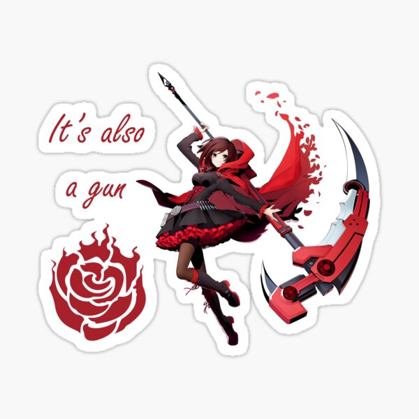"RWBY - Ruby Rose" Sticker for Sale by ReaperOfGrimm | Redbubble