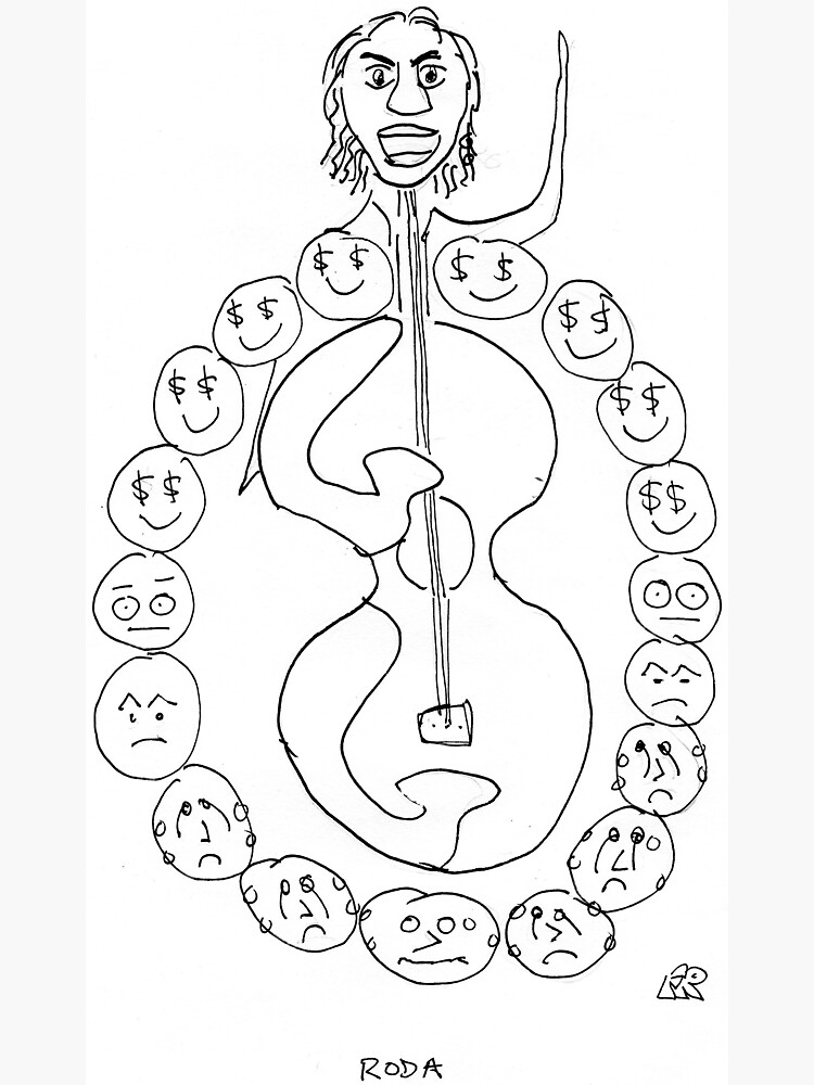 "Song Cartoon - Roda" Sticker for Sale by bromfieldpen | Redbubble