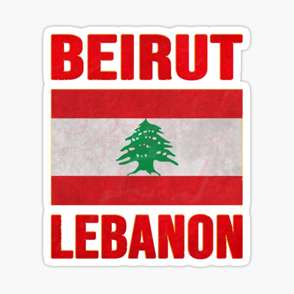 "Beirut Lebanon, Lebanon Flag, Capital Of Lebanon" Sticker by ...