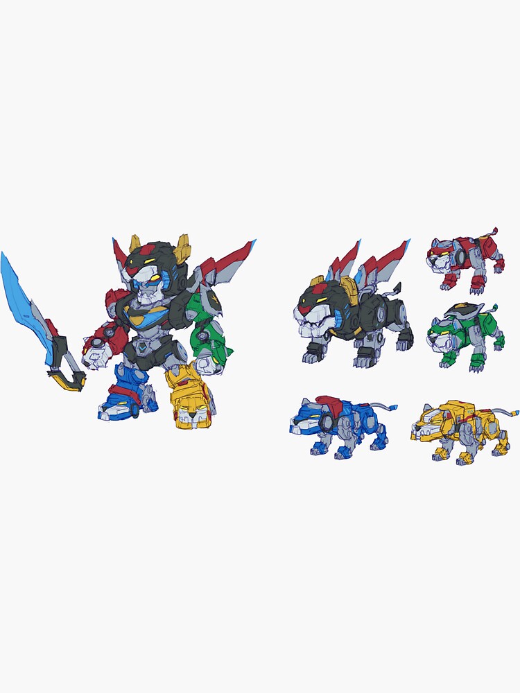 "voltron" Sticker by Oldist | Redbubble
