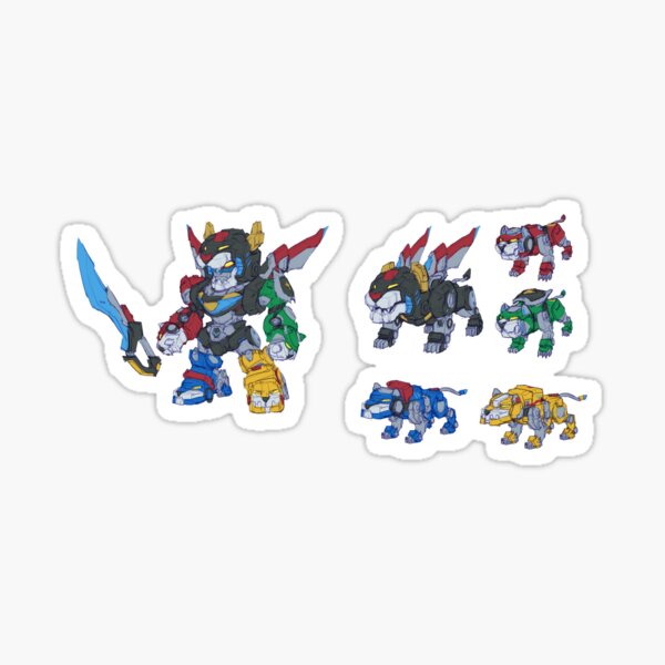 "voltron" Sticker by Oldist | Redbubble