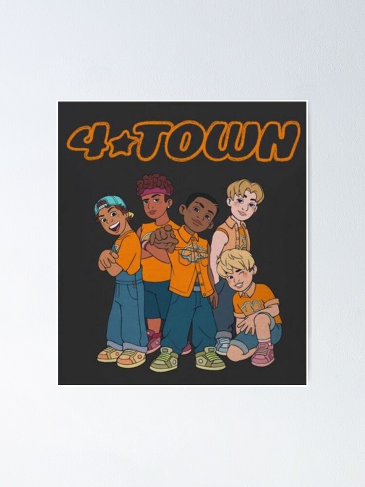 "4*TOWN - Turning Red" Poster for Sale by MarcinaChicShip | Redbubble